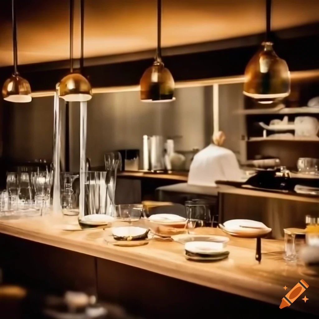 Restaurant with open kitchens everywhere on Craiyon