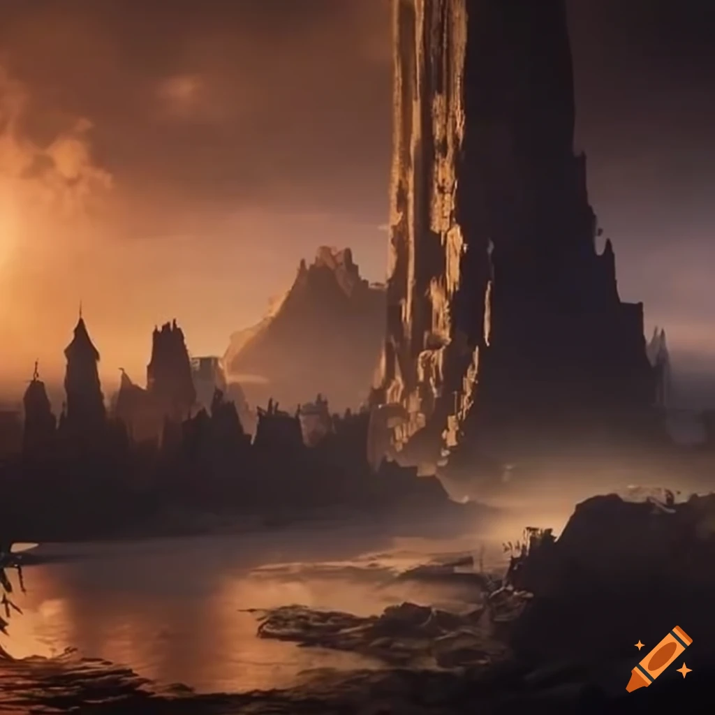 Artwork depicting the destruction of asgard