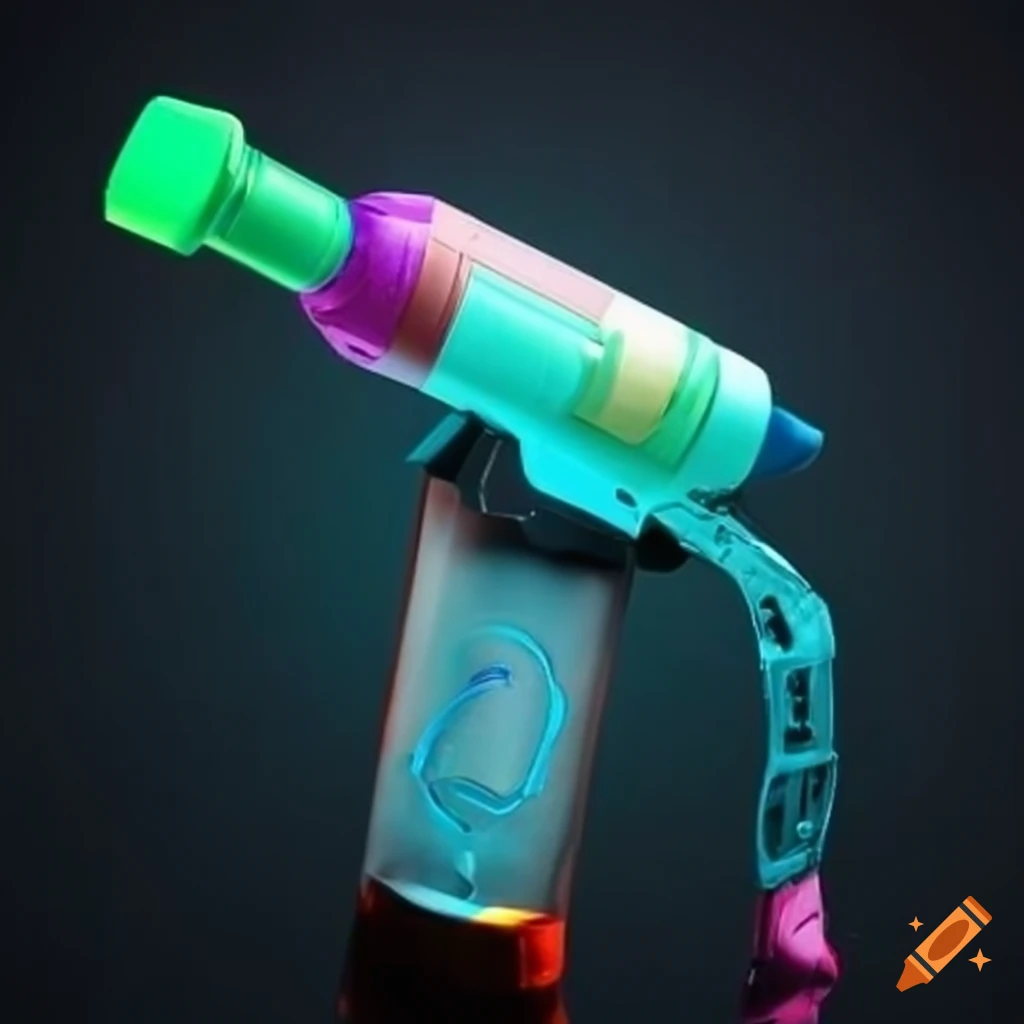 Flavor blaster spraying flavor pods