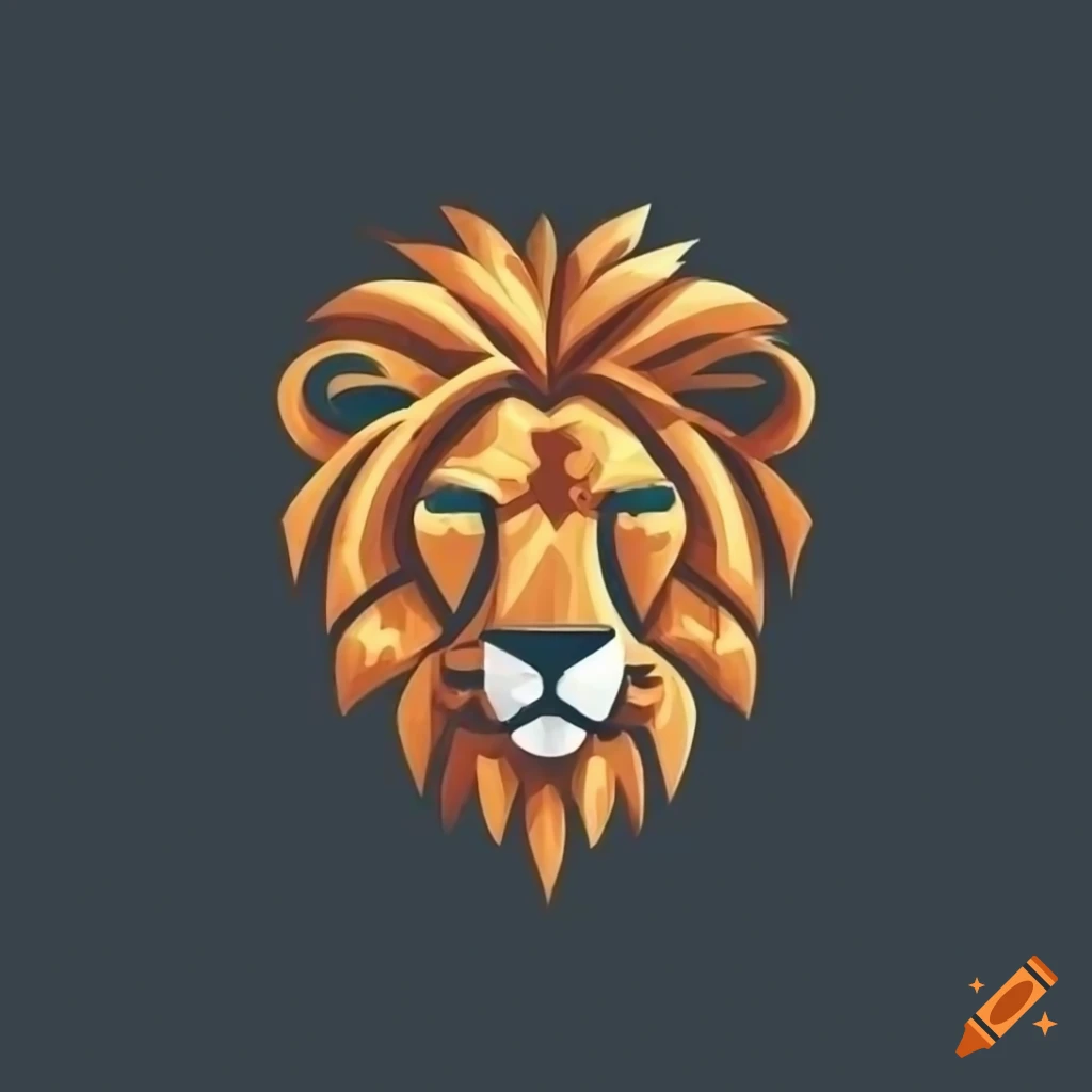 Modern lion logo design for a creative agency on Craiyon