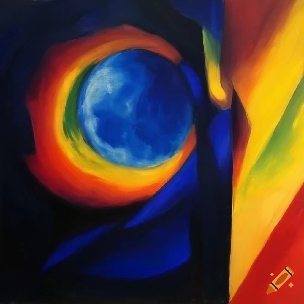 Oil painting in the style of franz marc