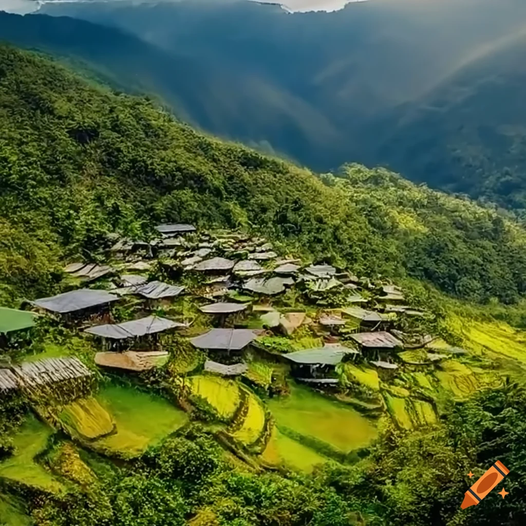 Solarpunk village in the philippines