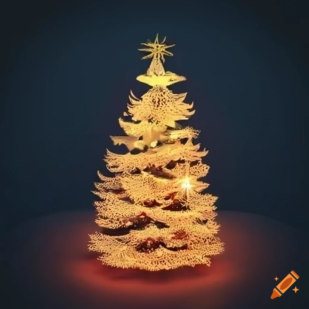 Festive christmas tree