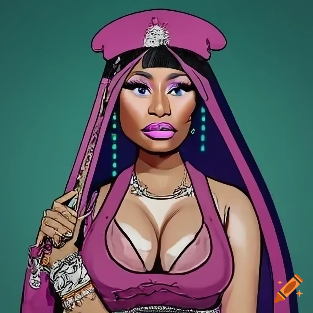 Digital art of nikki minaj as an nft on Craiyon