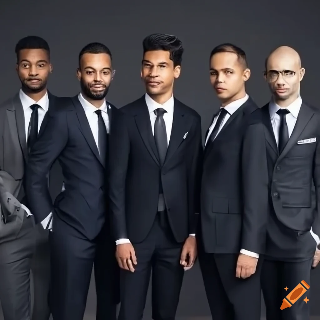 Group of men in suits with a corporate vibe