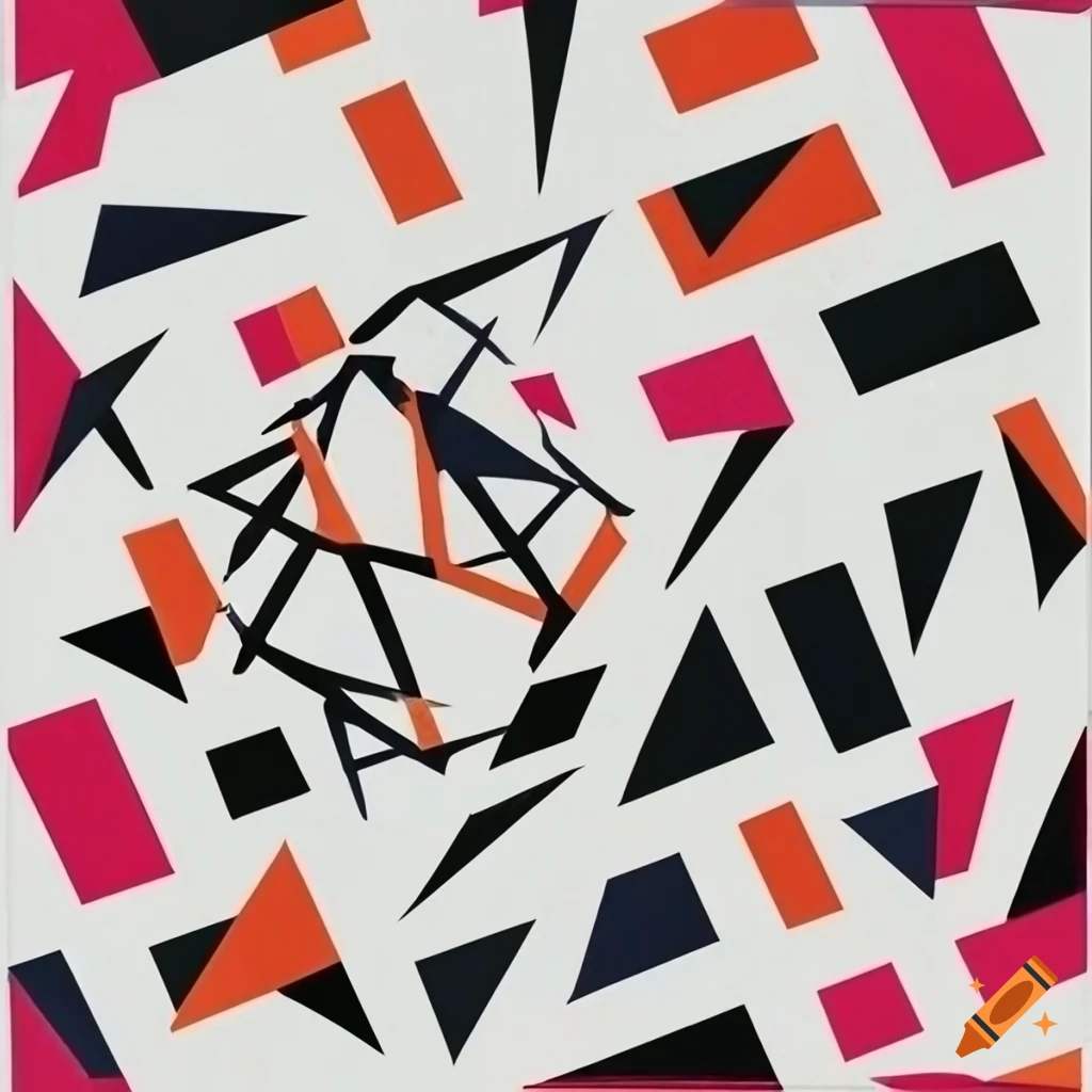Album cover featuring geometric shapes