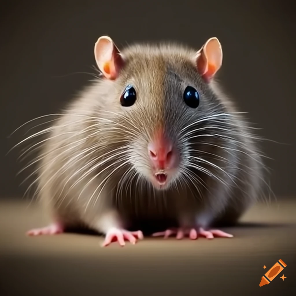 Animated cute male and female rats on Craiyon