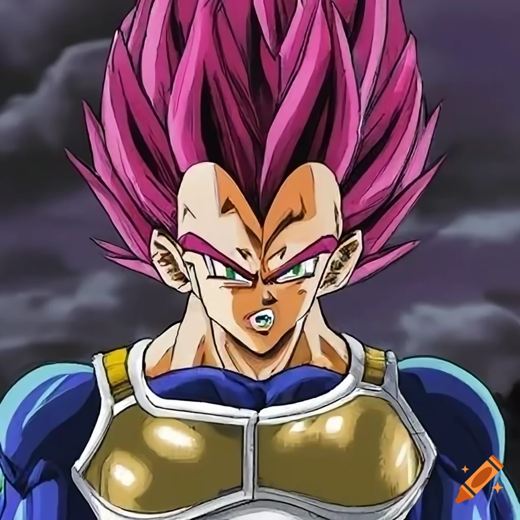 Vegeta in ultra ego in dragonball legends style
