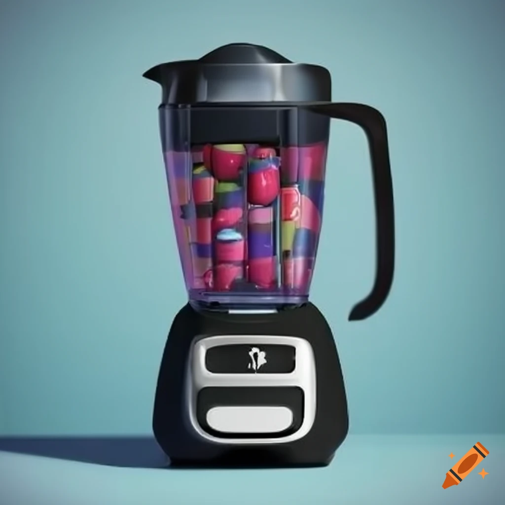 Blender mixing up personalities artwork on Craiyon