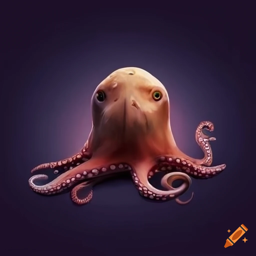 Artwork of an octopus with a walrus head on Craiyon