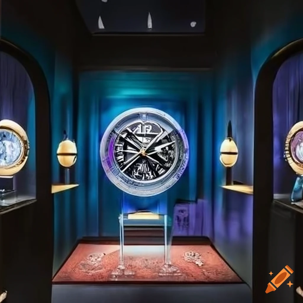 Colorful and extravagant pop-up store with luxury watches