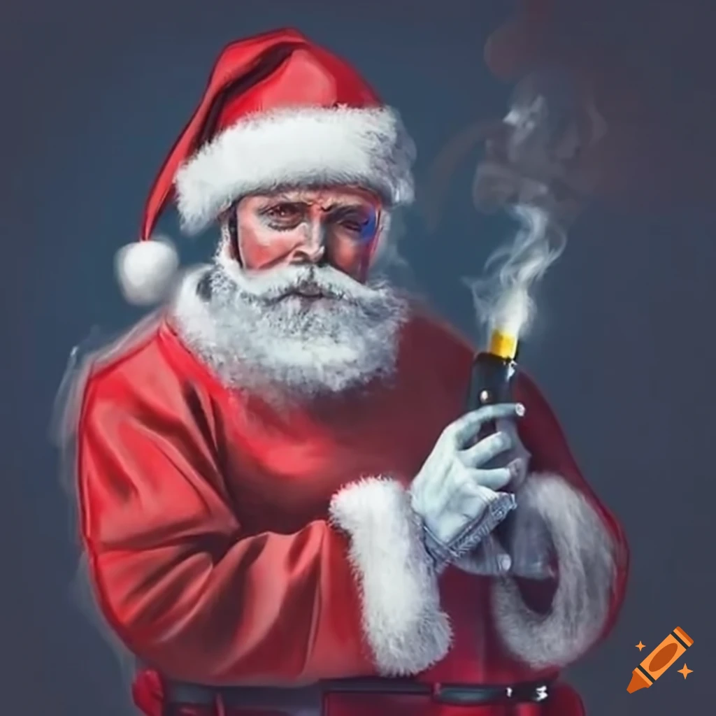 Santa claus vaping