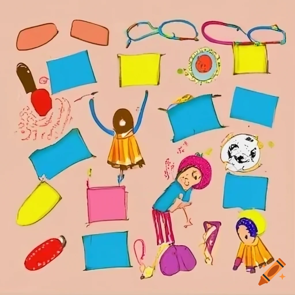 Artistic representation of labels and stereotypes on a child on Craiyon