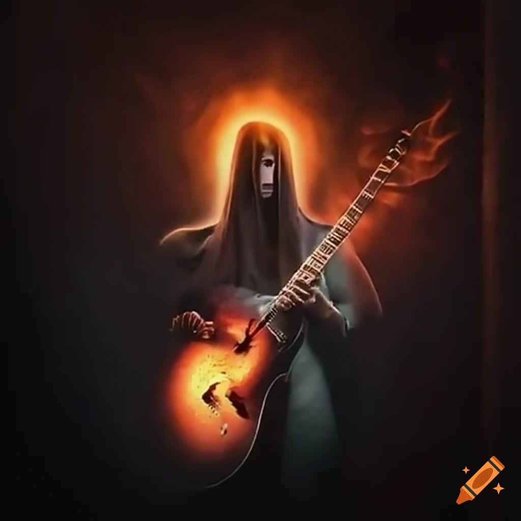 Image of a spiritual guide in a blaze of light