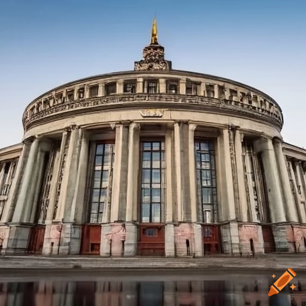 Impressive soviet era meeting building