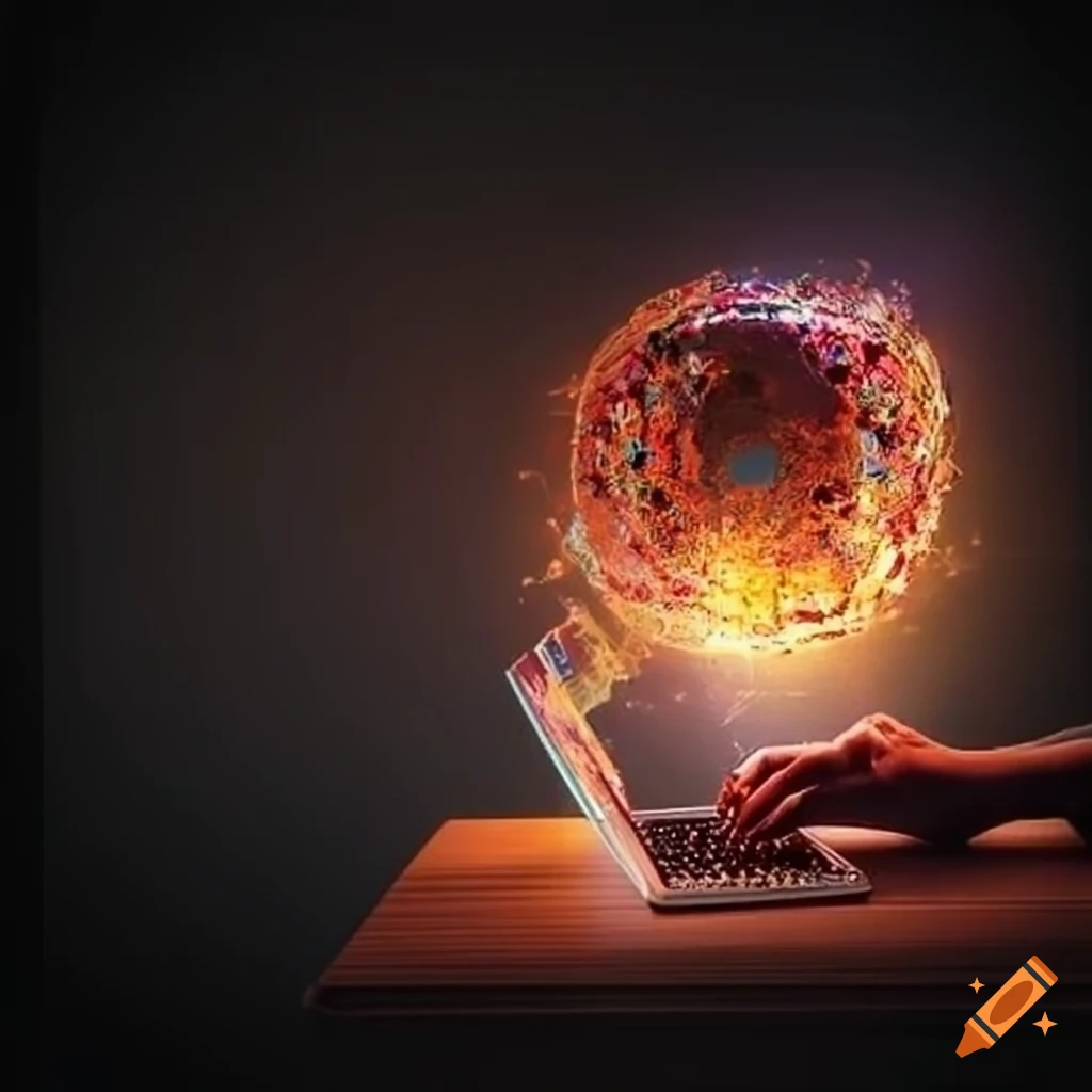 Illustration showcasing the power of software