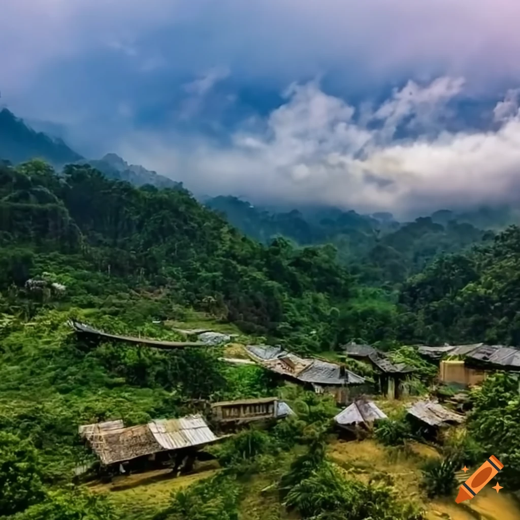 Image of a sustainable eco village community celebration