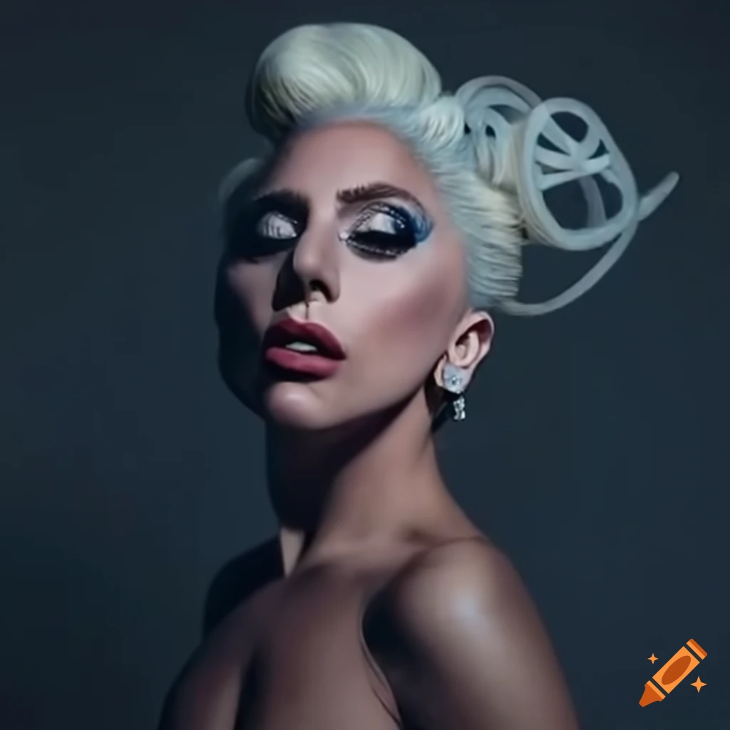 Portrait of lady gaga on Craiyon