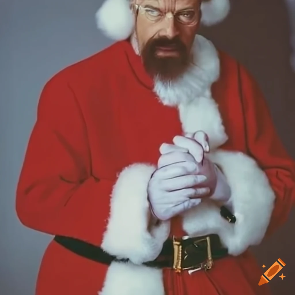 Walter white as santa claus on Craiyon