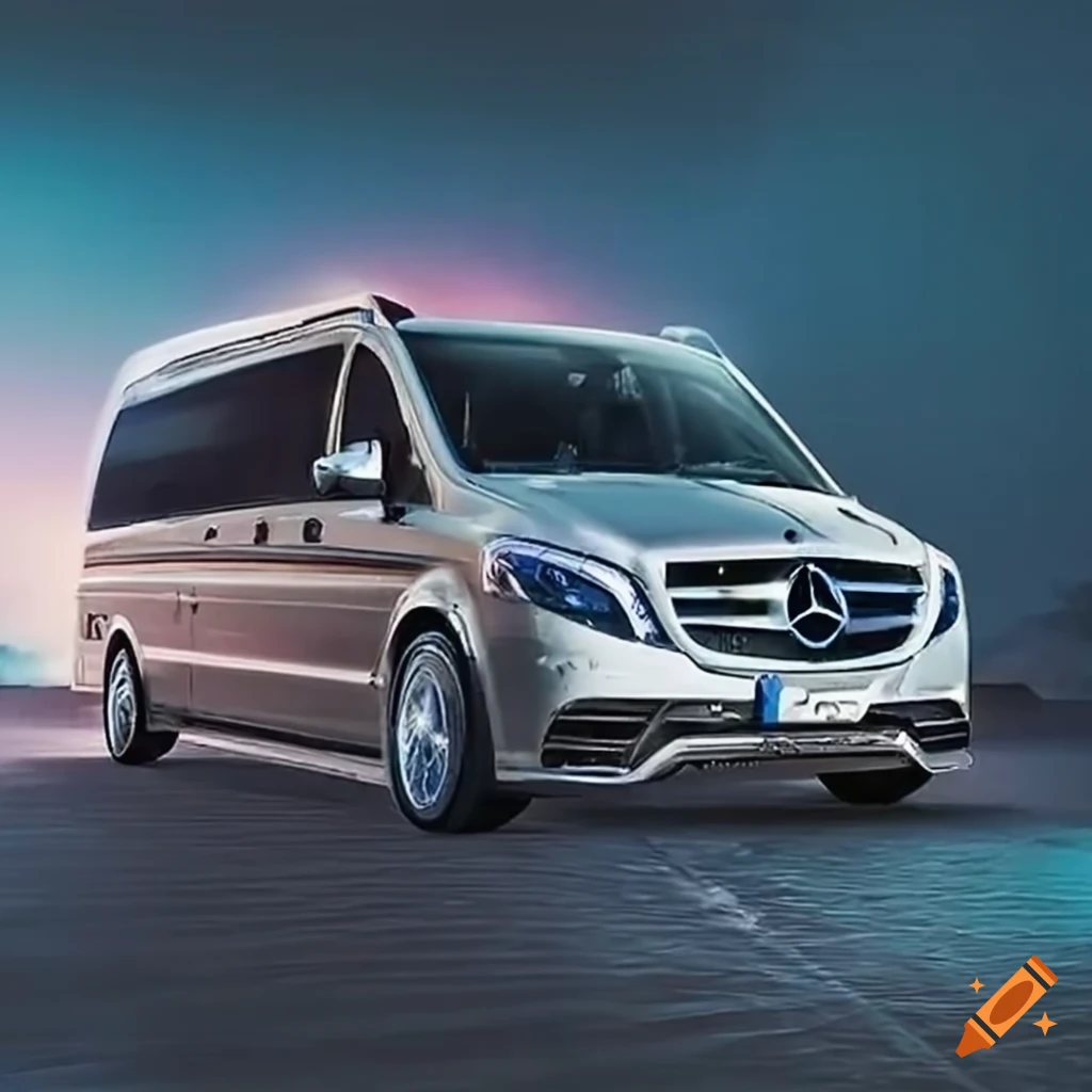 Mercedes limo van and private jet