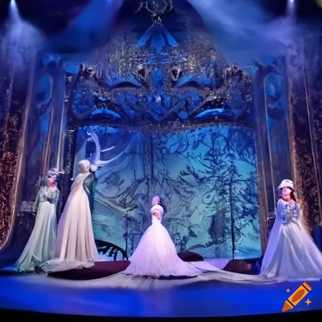 Snow queen theatrical experience on Craiyon
