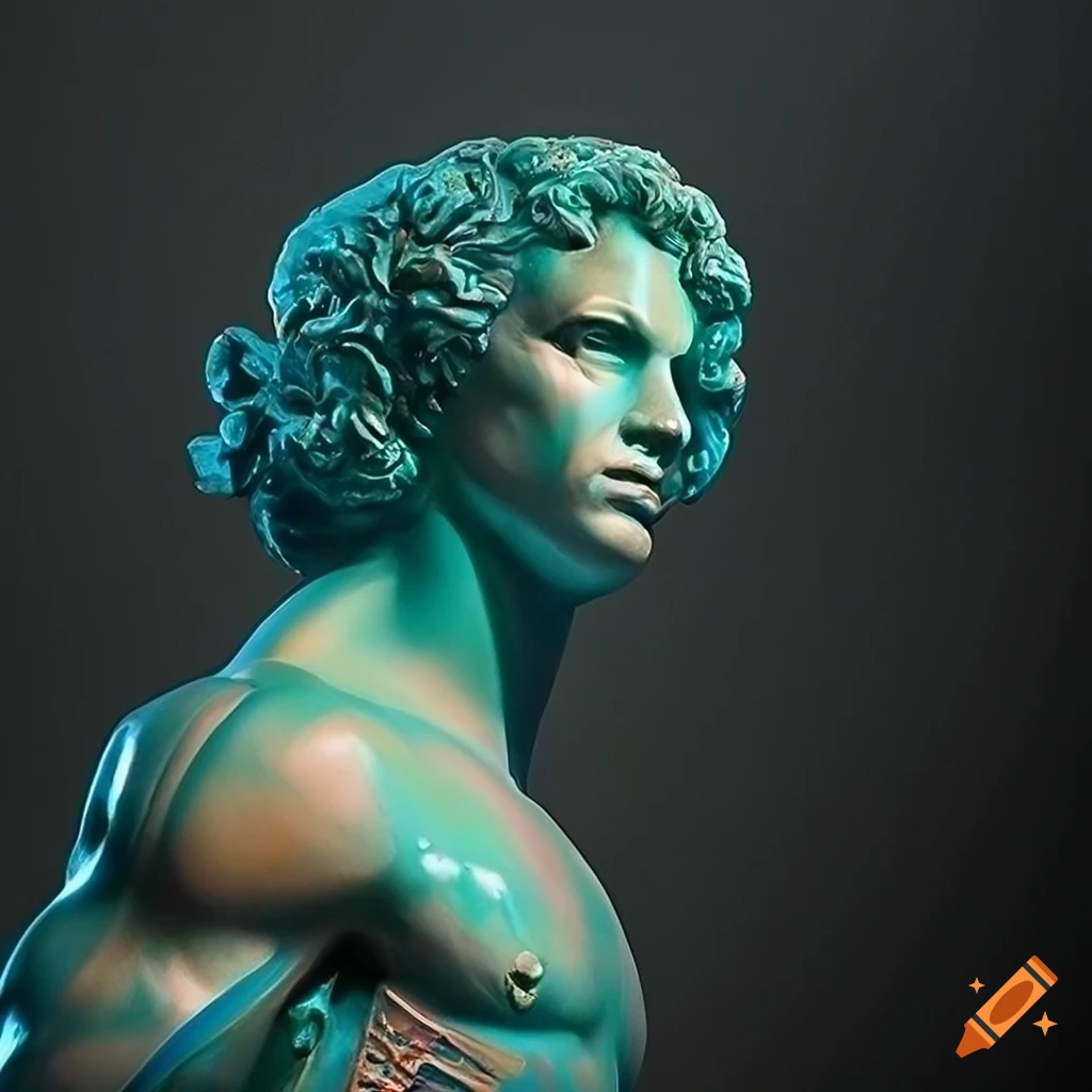 Intricately sculpted marble figures with cinematic lighting on Craiyon