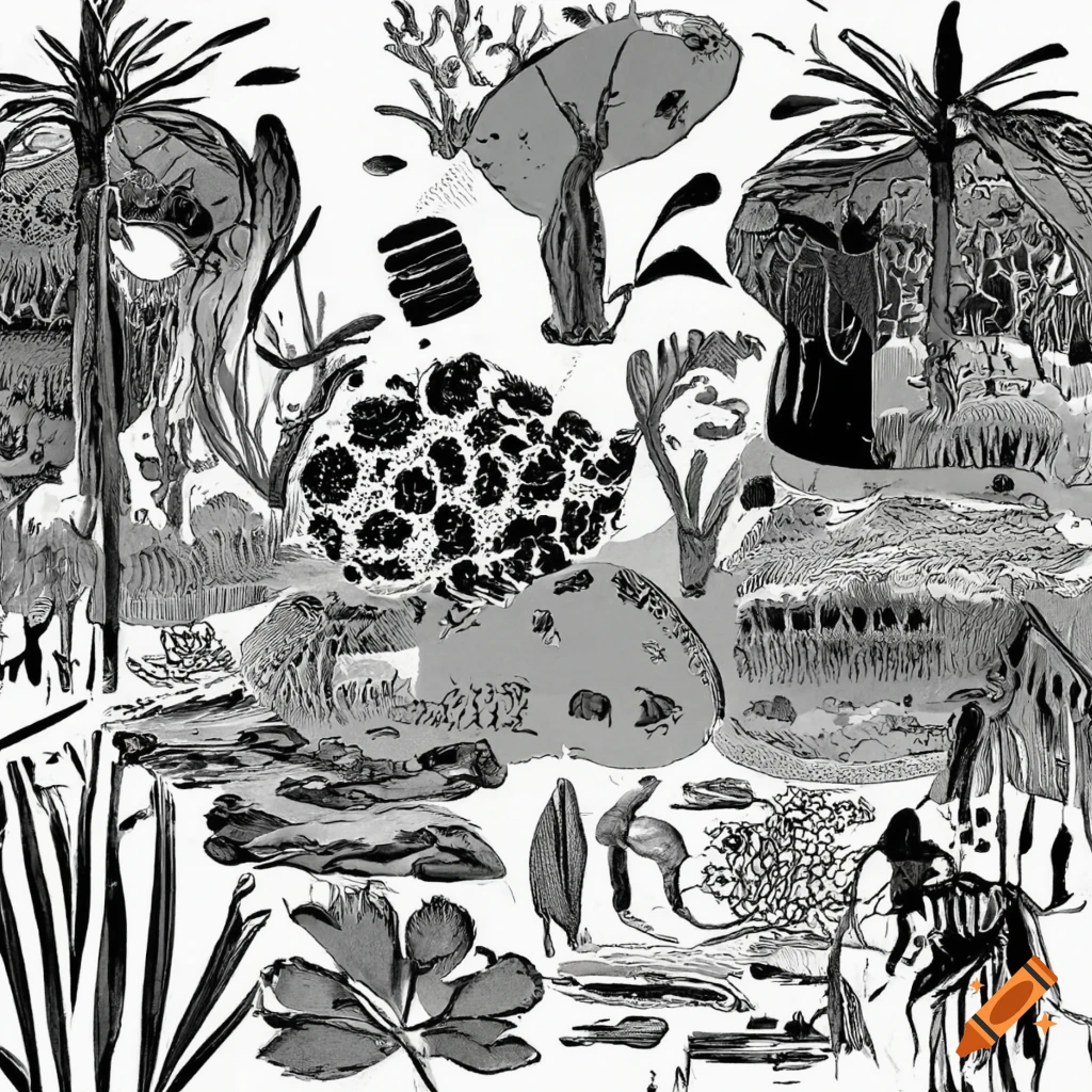 Illustration of major biomes and rainforest destruction