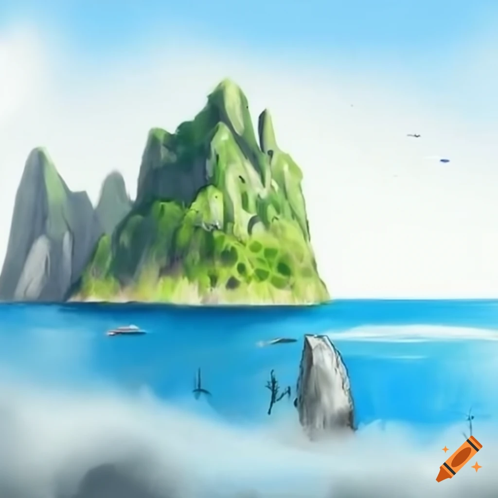 Beautiful island landscape