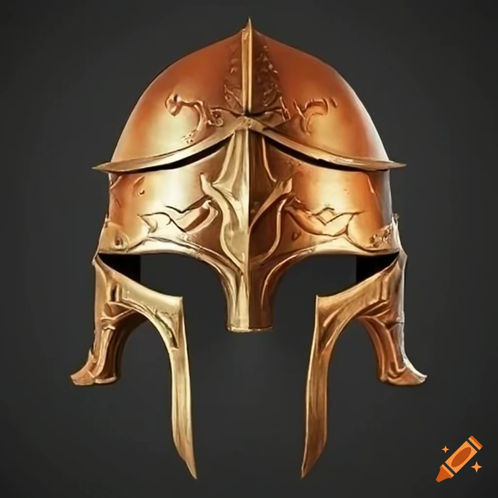 Mythic medieval fantasy helm on Craiyon