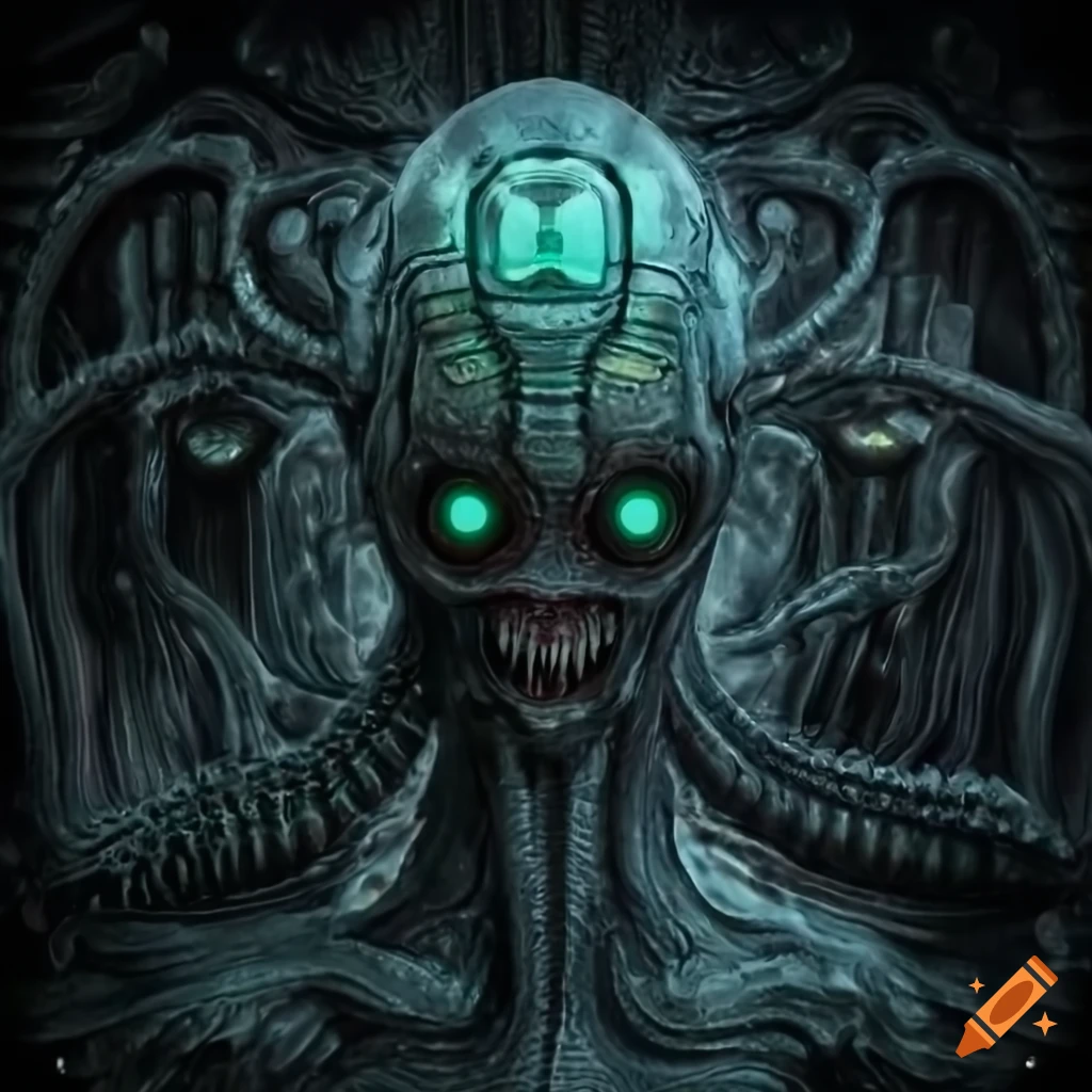 Creepy 2D alien game screenshot with slimy tiles on Craiyon
