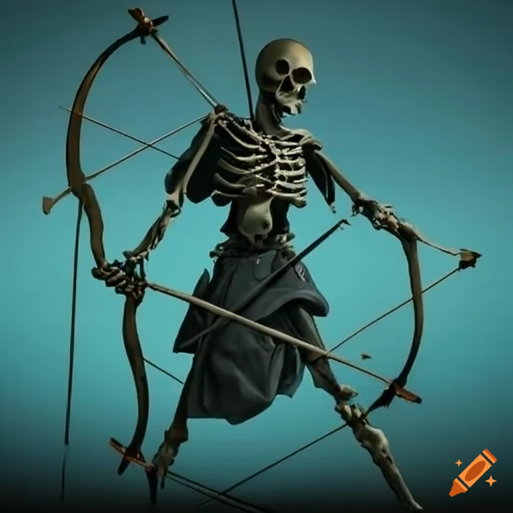Image of skeleton archers with bows and arrows