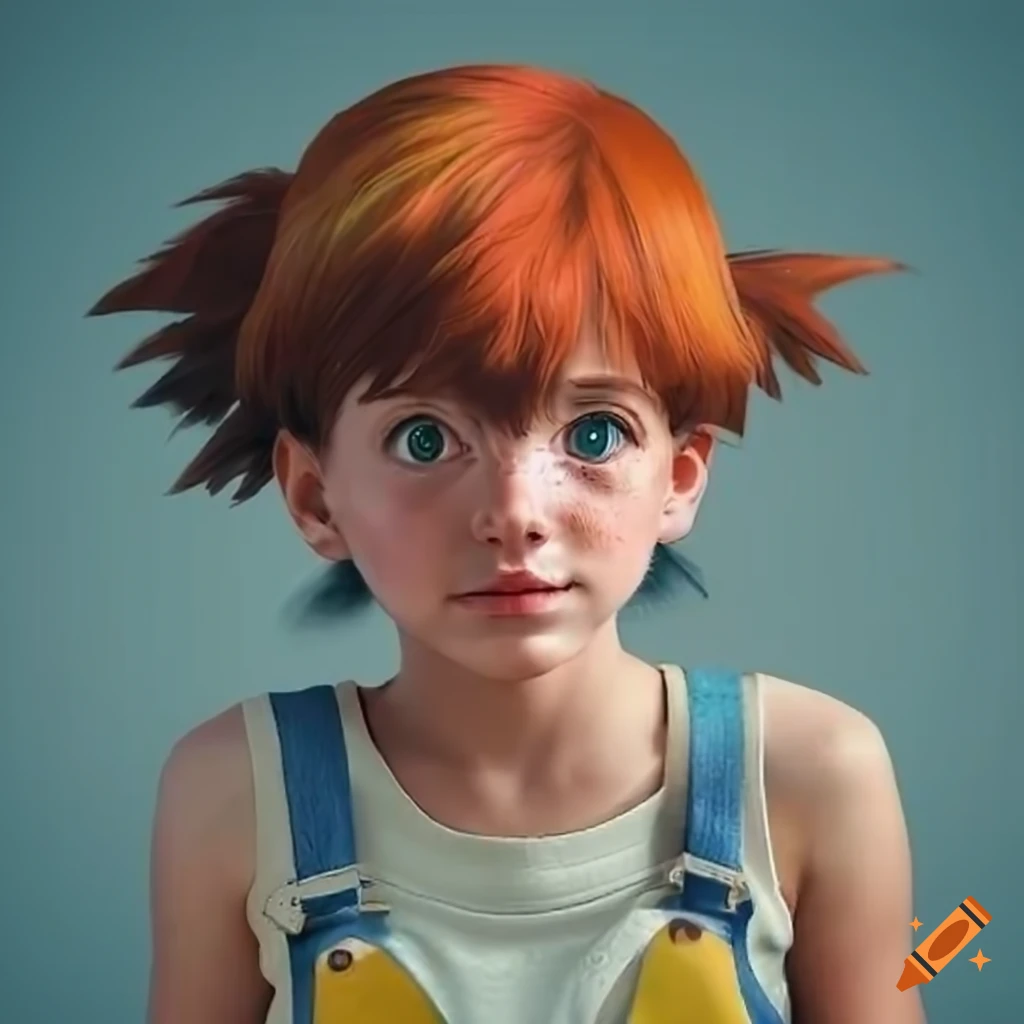 Portrait of misty from pokemon on Craiyon