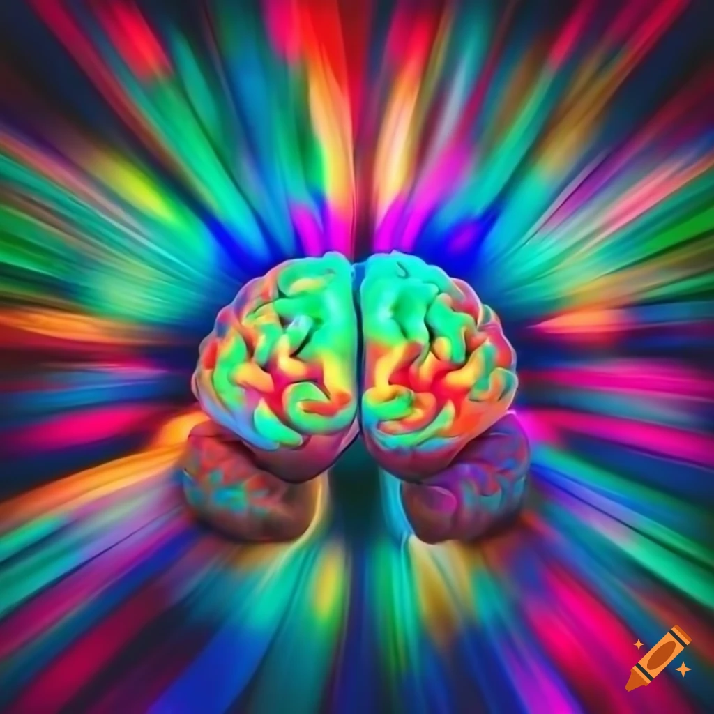 Psychedelic art depiction of social psychology on Craiyon