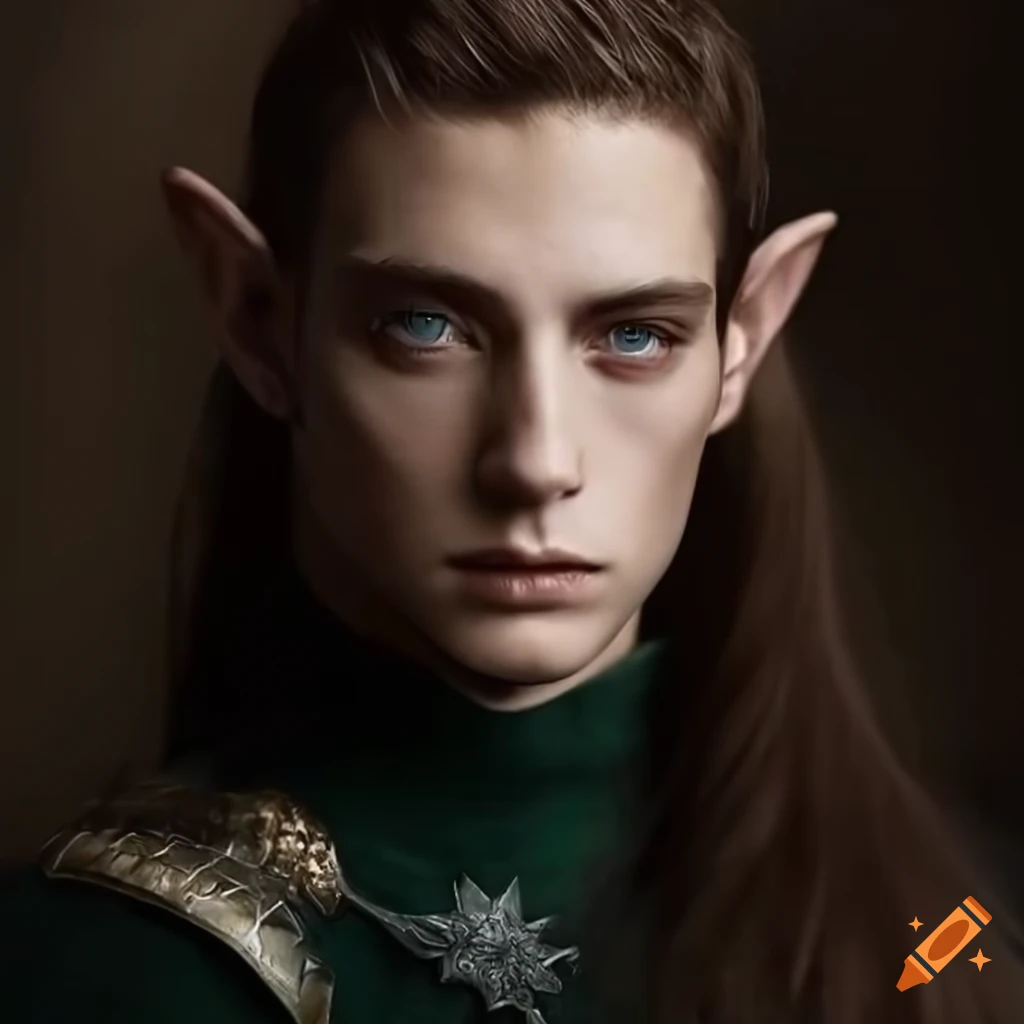Male tolkien elf in light armor