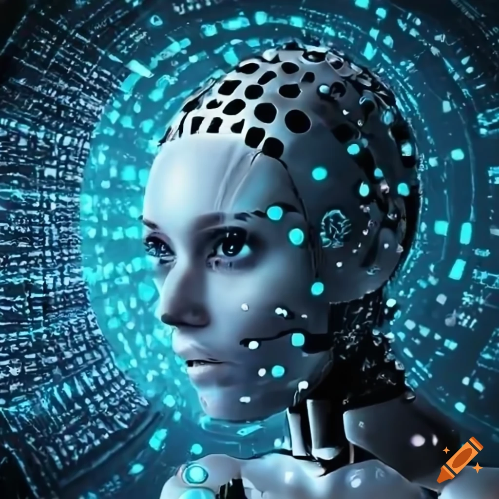 Artistic representation of an ai battle