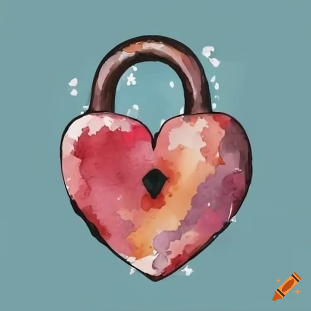 Heart-shaped lock