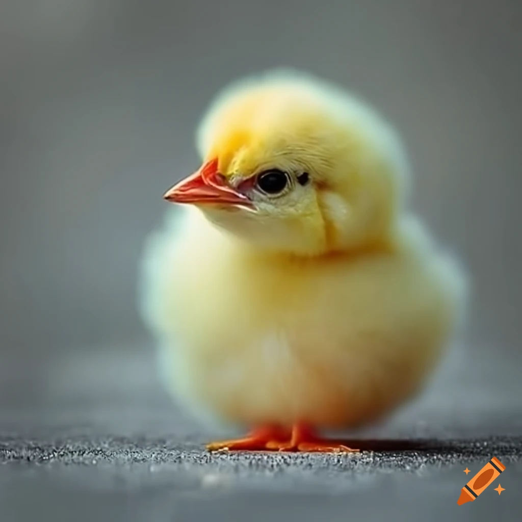 Adorable baby chick photo on Craiyon