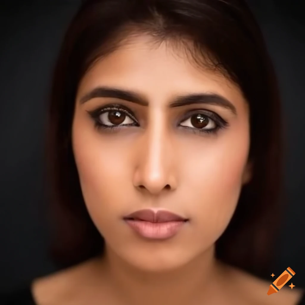 Portrait of a pakistani girl with unique features