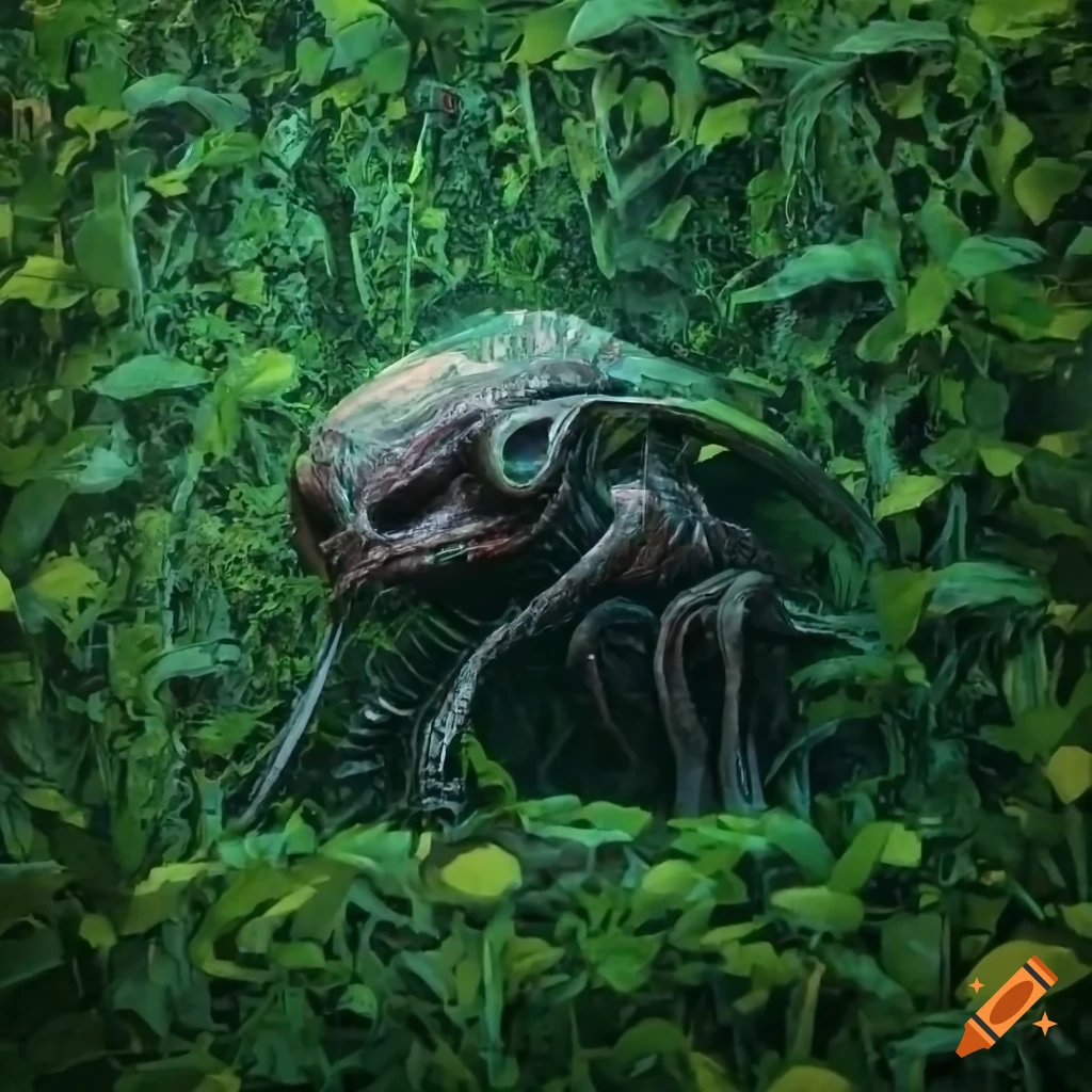 2d metroid game with alien creature in ruins on Craiyon