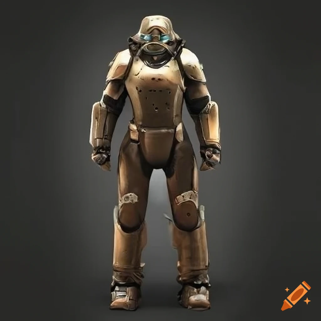 Retro Style Power Armor With Cloth Undersuit On Craiyon