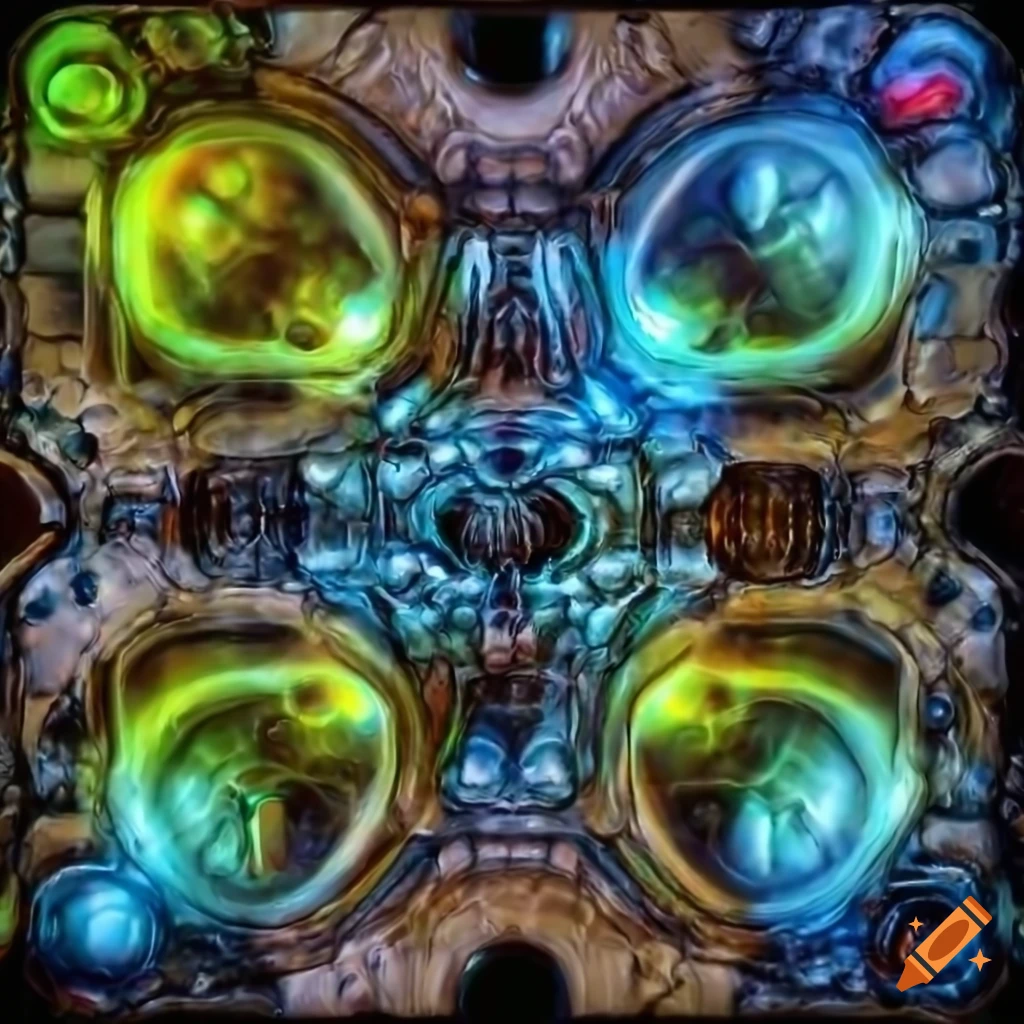 Creepy alien tiles in a 2d metroid game