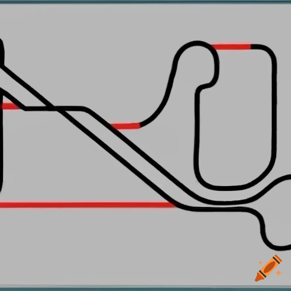 Formula 1 track layout drawing