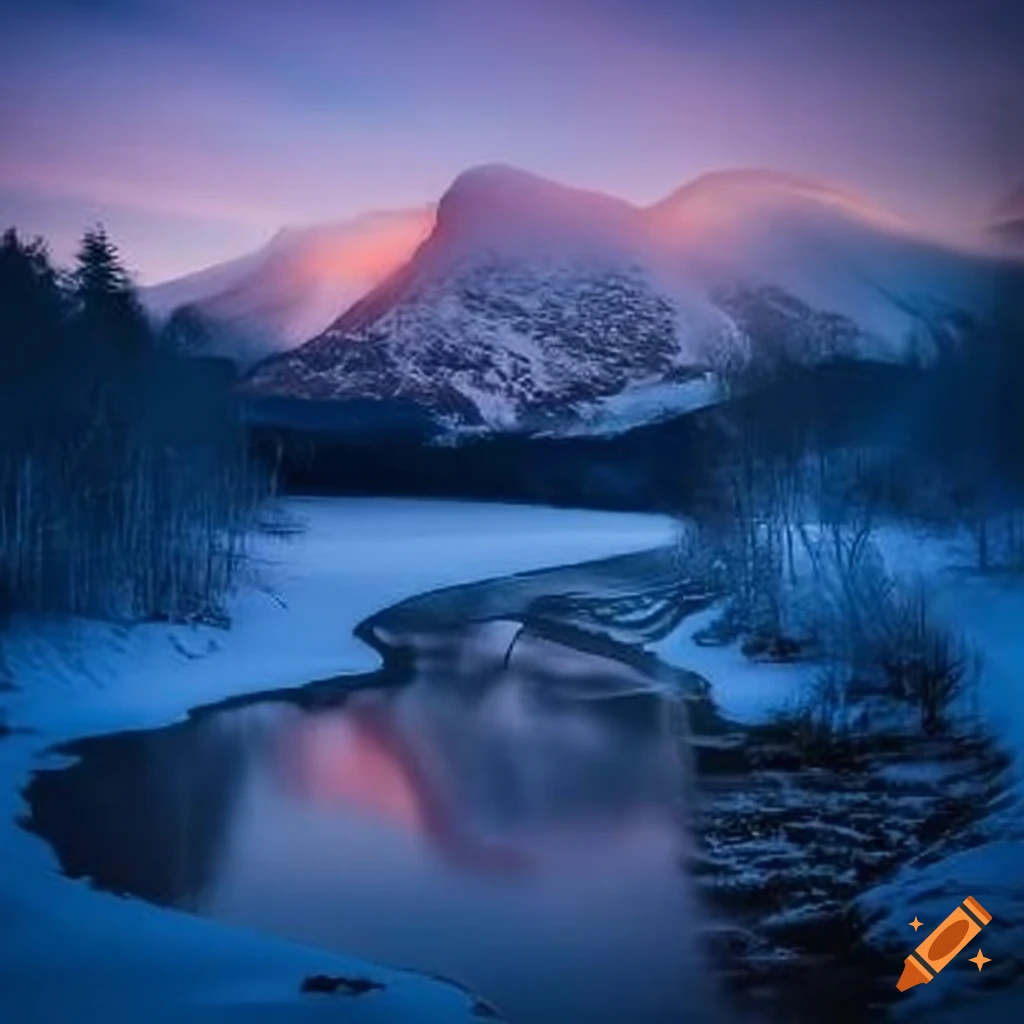 Winter hunting in the wilderness on Craiyon