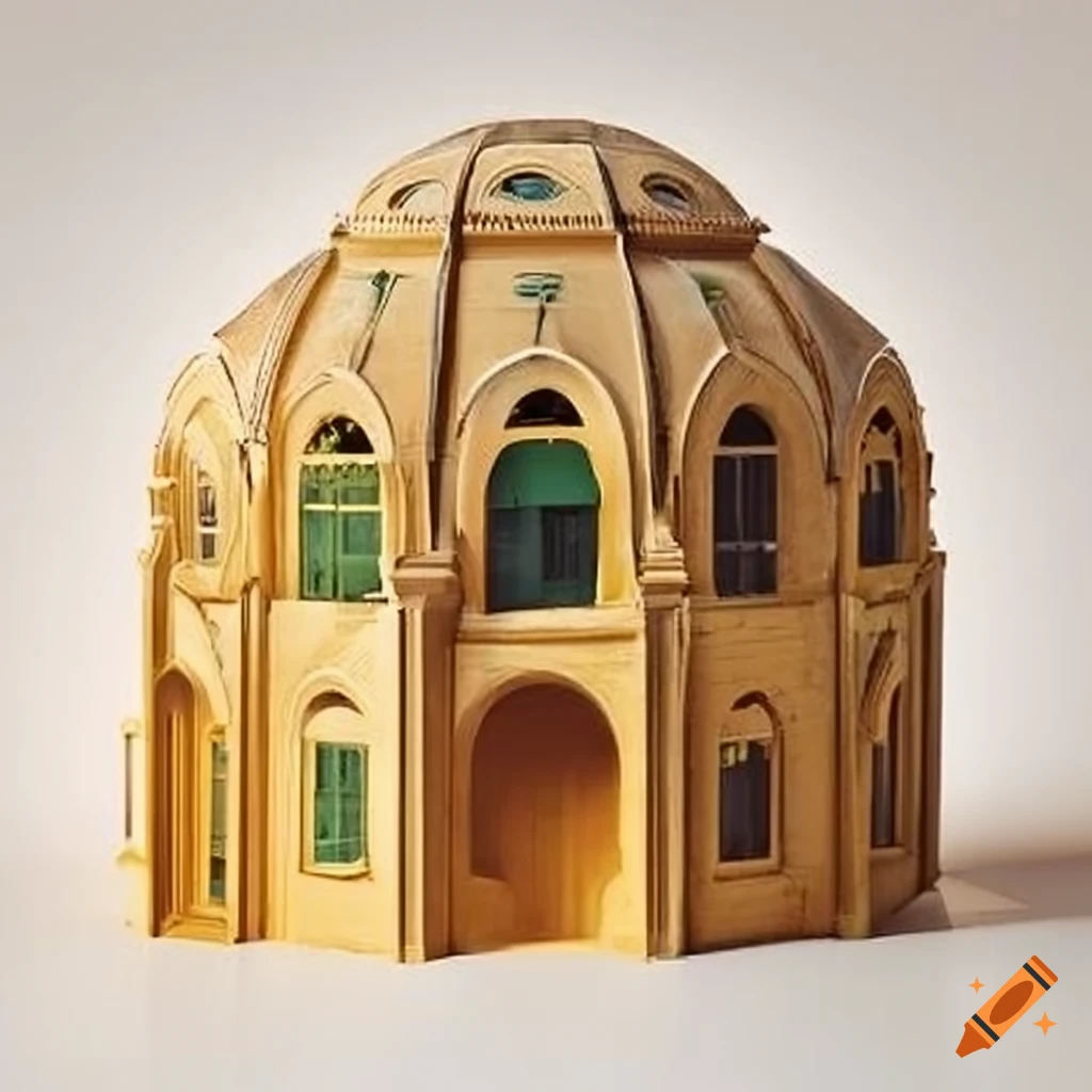 Pasta art of italian buildings