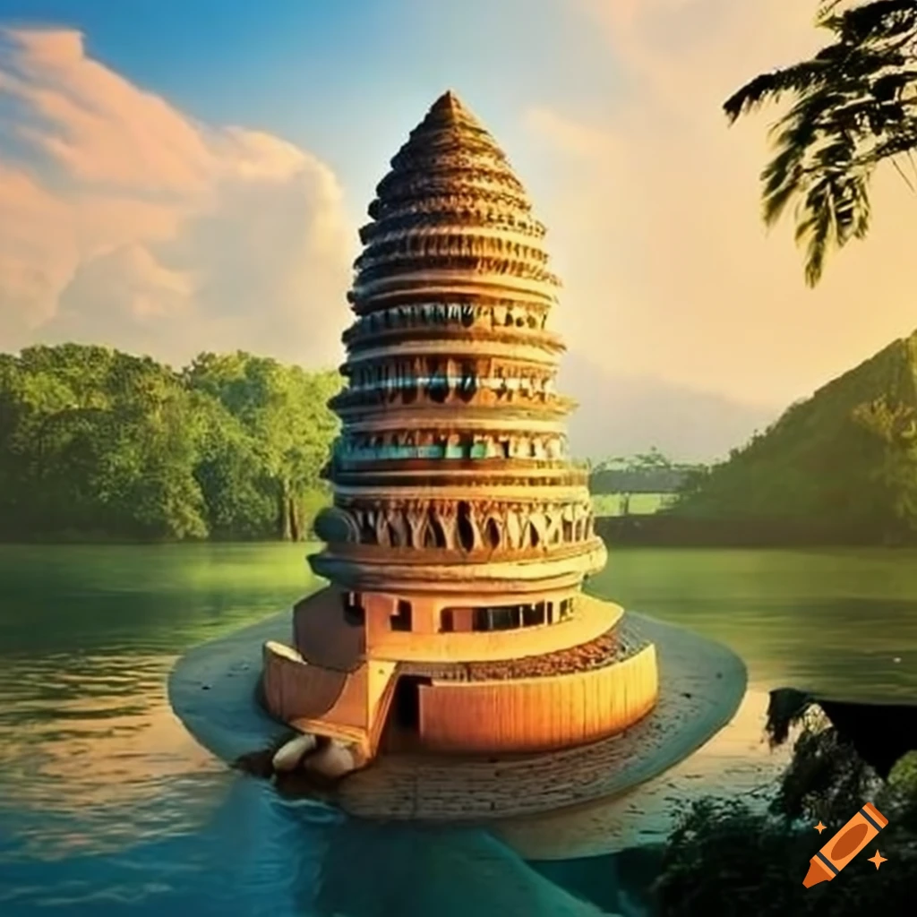 Architecture in a mythical congo-inspired world