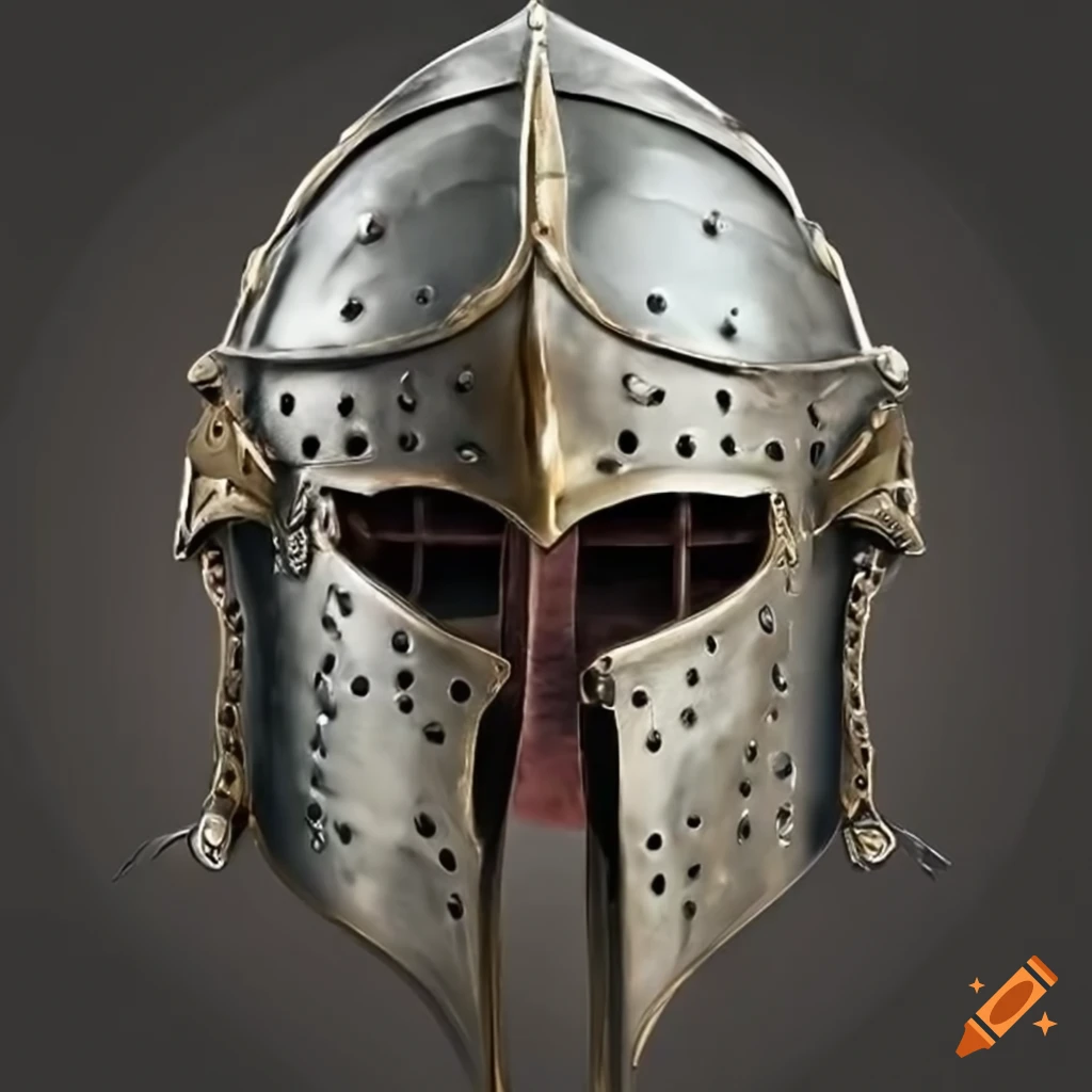 Medieval fantasy paragon helm on Craiyon