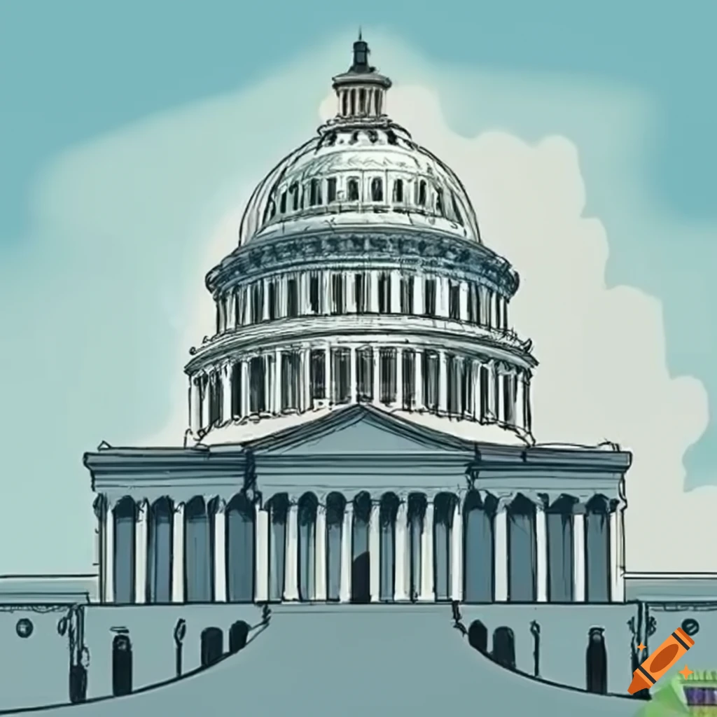 Illustration of the house of representatives on Craiyon