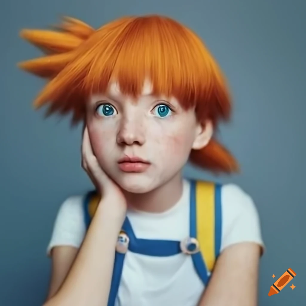 Portrait of misty from pokemon in front view