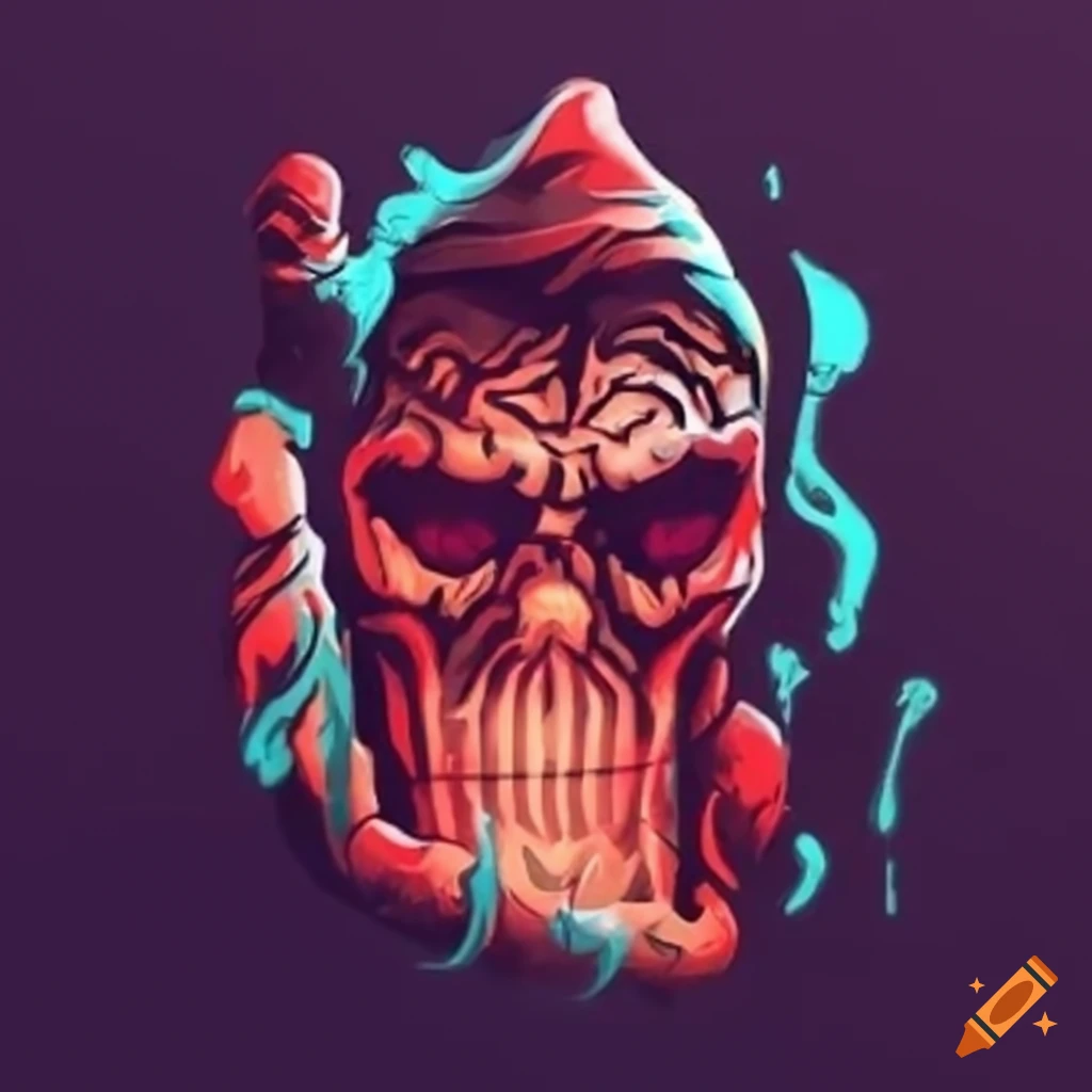 Logo of a rage room on Craiyon