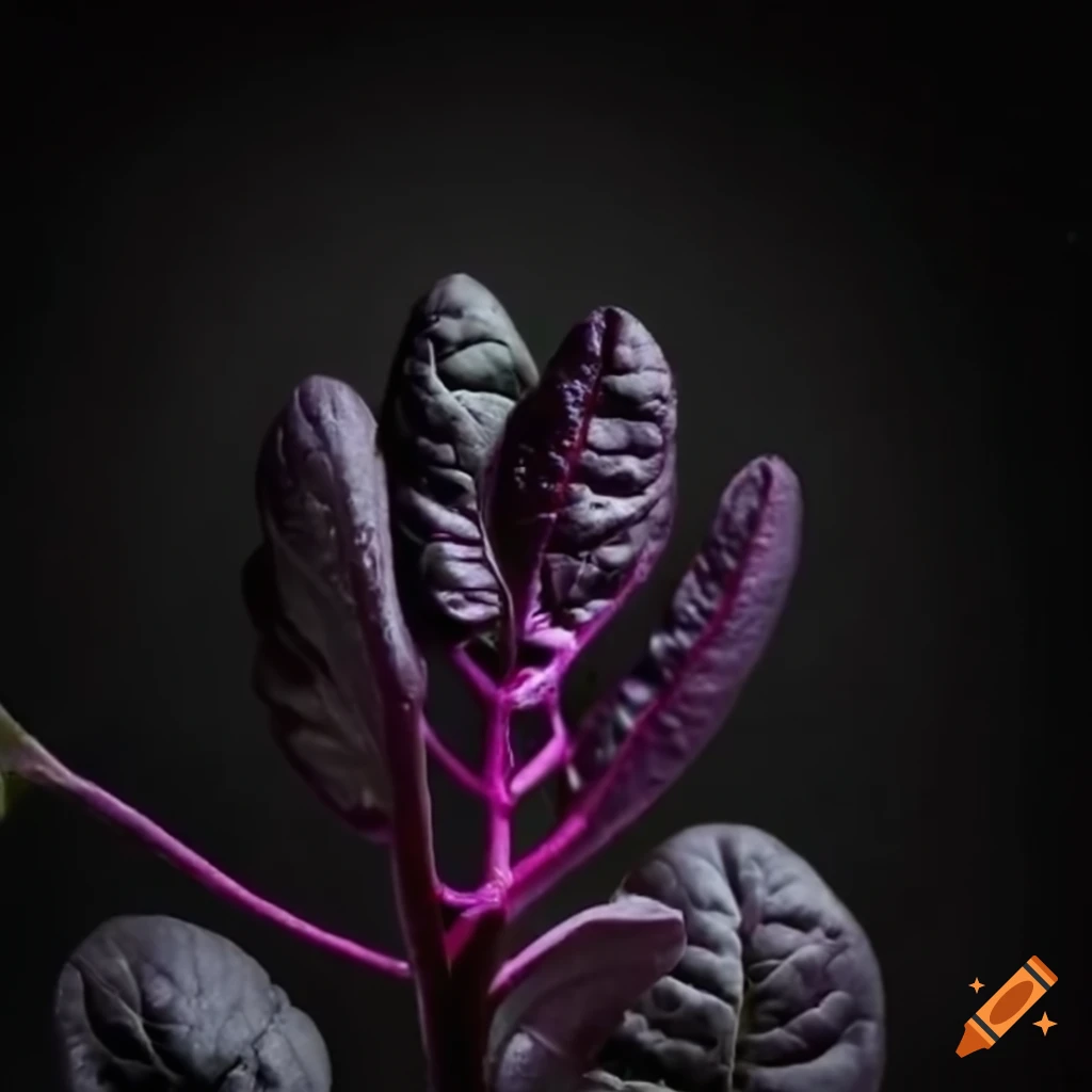 Blueish purple spinach